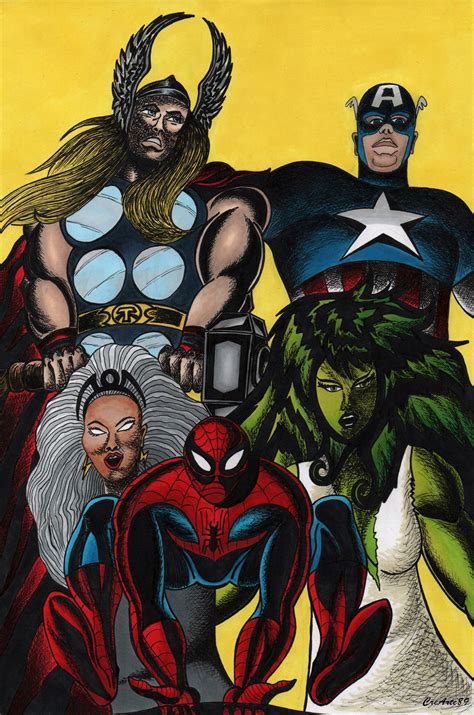 Marvel Heroes Fan Art By Crearte89 On Deviantart