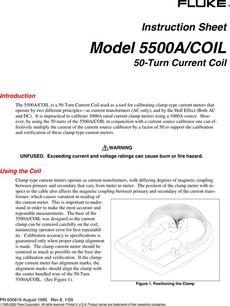 Fluke 5500a Users Manual 5500coil