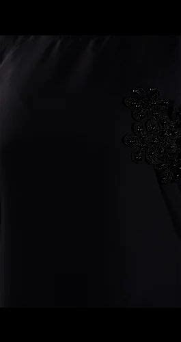 Daily Wear Or Party Wear Plain Modest City Abaya Burqa Black Nida 4