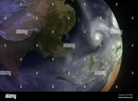 Water Vapour Distribution Computer Model Supercomputer Simulation Of