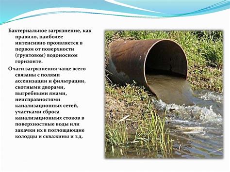 Загрязнение подземных вод презентация онлайн