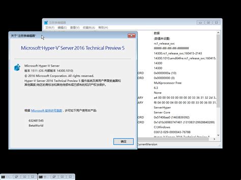hyper v server 2016 10 0 14300 1010 rs1 release svc 160415 2143