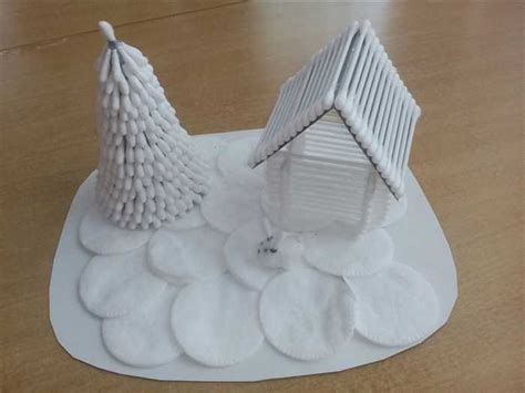 Топ творческих идей для создания новогодних поделок из ватных палочек на праздник Новый год 2024