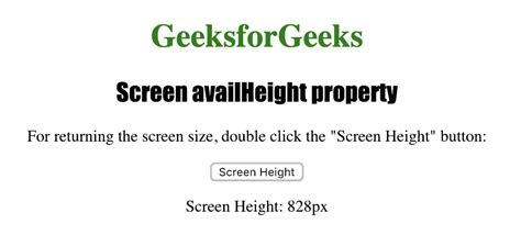Html Screen Availheight用法及代码示例 纯净天空 Html Screen Availheight用法及代码示例 纯净天空
