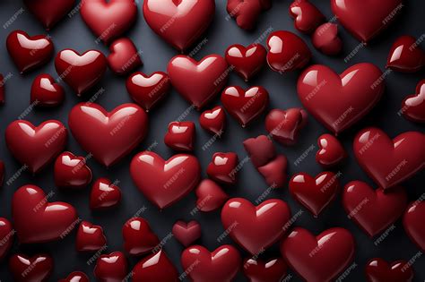 Premium Photo Heart Background Seamless Vector Pattern