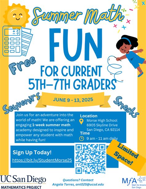 Summer Academy 2025 At Morse High School Uc San Diego Mathematics Project