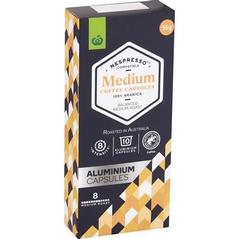 Woolworths Nespresso Compatible Coffee Capsules Medium 10 Pack Woolworths