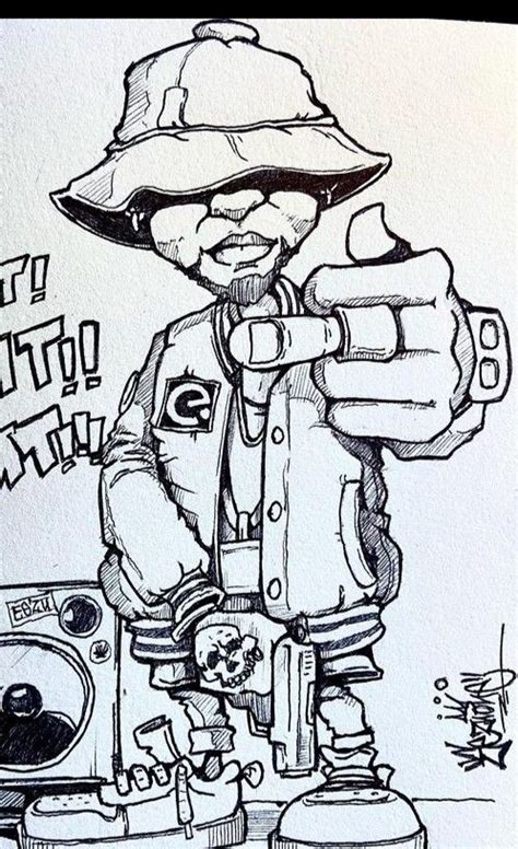 Gangster Cartoon Character Drawing
