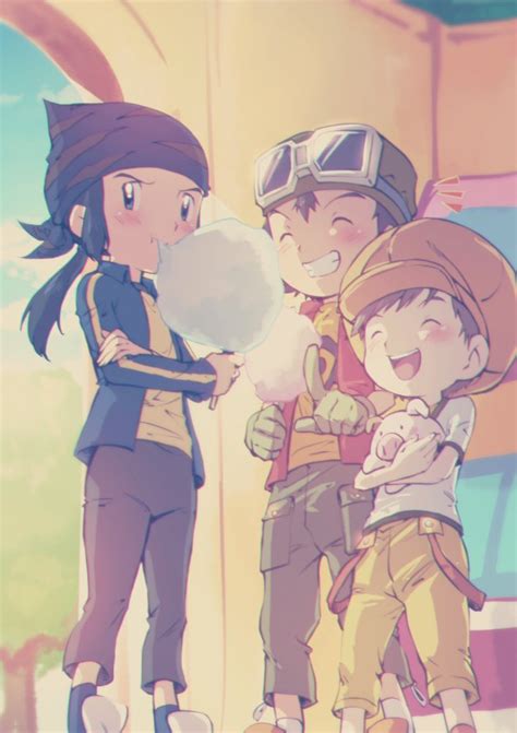 Kanbara Takuya Minamoto Kouji And Himi Tomoki Digimon And 1 More