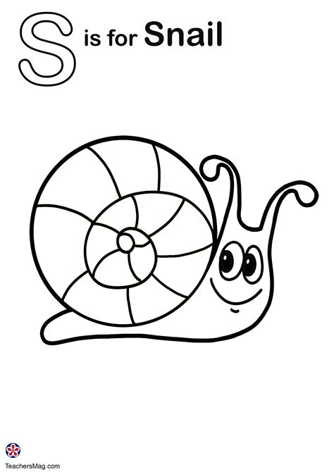 Letter S Coloring Pages