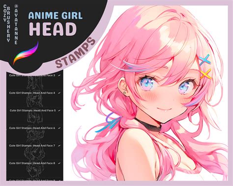 Manga Female Head