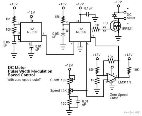 Pulse Width Modulation Pwm Dc Motor Speed Controller Circuit Diagram