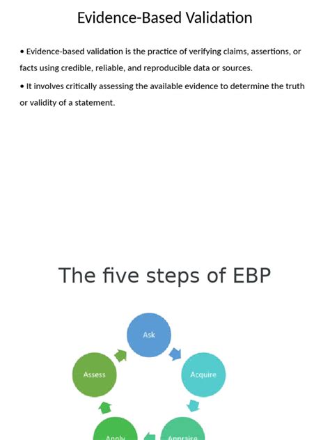 Validating Facts Using Evidence Based Approach Pdf Evidence Based Medicine Bias