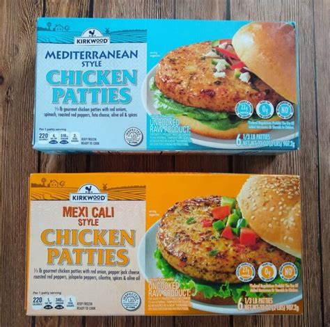 Kirkwood Mexi Cali Chicken Patties And Mediterranean Style Chicken