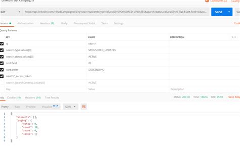 Getting All Active Campaigns In Linkedin Stack Overflow