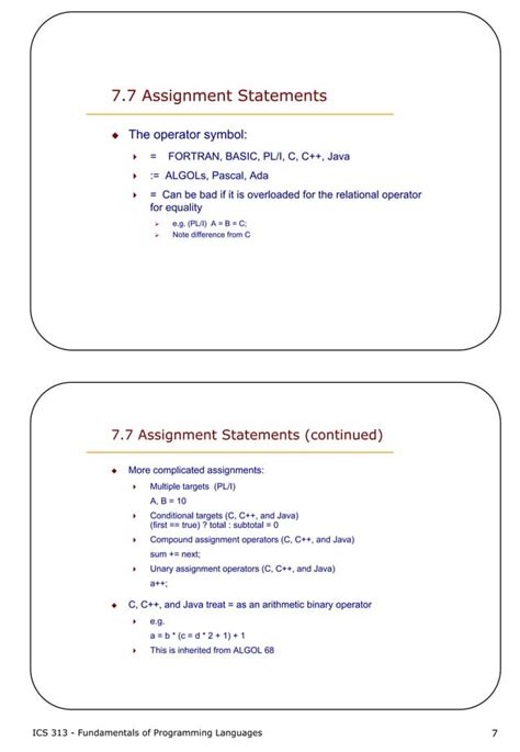 Expressions And Assignment Statements Pdf
