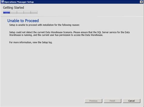 scom 2012 sp1 “unable to proceed” troubleshooting upgrade error