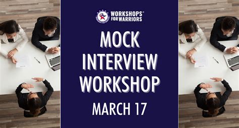 Mock Interview Workshop Workshops For Warriors
