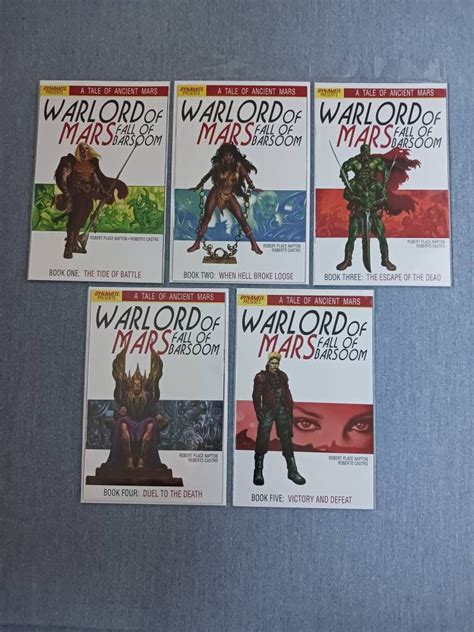 Warlord Of Mars Fall Of Barsoom Comic Books 1 5 Complete Series Etsy