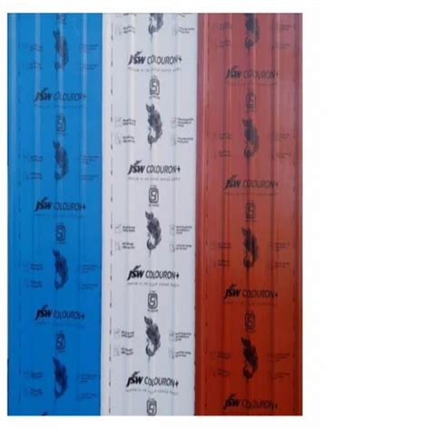 Jindal Color Coated JSW Colouron Plus Roofing Sheet At 40 Square Feet