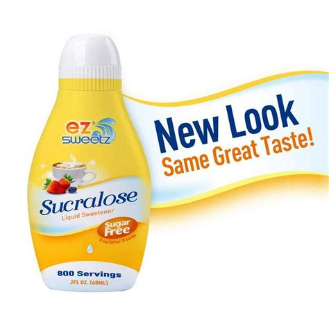 Ez Sweetz 20oz Liquid Sweetener 800 Servingsbottle New Packaging