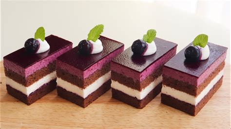 ブルーベリームースケーキの作り方（blueberry Mousse Cake）yumeminoru Kitchen Youtube