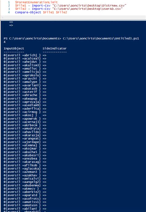 Powershell Compare Two Csv Files Programming And Development Spiceworks Community