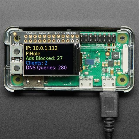 Mini Color Pitft Ad Blocking Pi Hole Kit No Soldering Pishopca