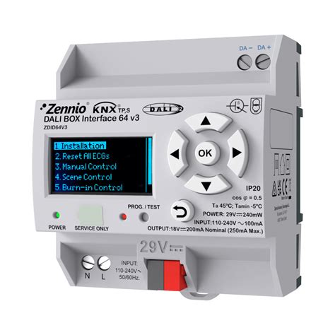 Zennio Dali Box Interface 64 V3 Knx Dali Interface For Up To 64