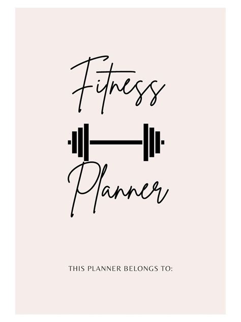 Fitness Planner Etsy Canada Fitness Planner Weekly Fitness Planner