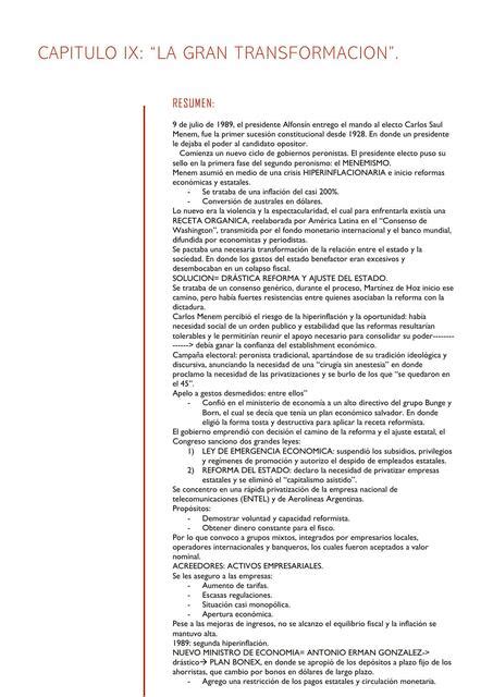 Resumen Capitulo IX ROMERO ICSE P Delfina Fagiano UDocz
