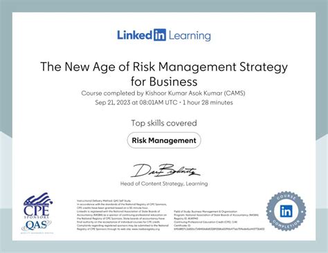 Certificate Of Completion Kishoor Kumar Asok Kumar