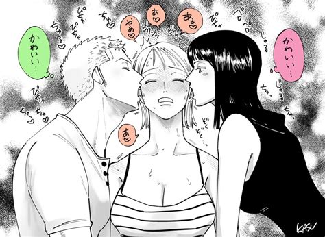 Nami Nico Robin And Roronoa Zoro One Piece Drawn By Kasuga Akira Danbooru