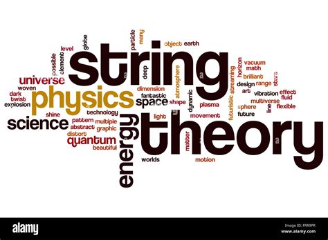 String Theory Word Cloud Concept Stock Photo Alamy