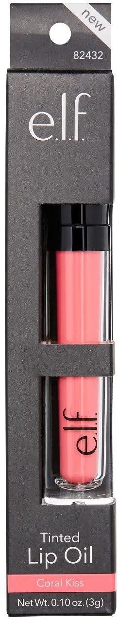 Elf Tinted Lip Oil Coral Kiss 010 Fl Oz 3 Ml