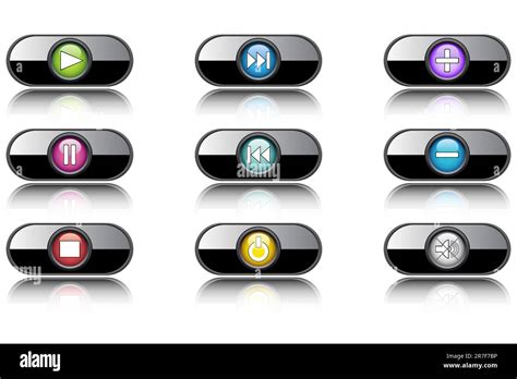 Illustration Of Instrument Buttons On White Background Stock Vector Image And Art Alamy