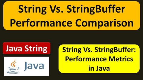 The Performance Difference Between String Vs Stringbuffer Java Tutorial Youtube