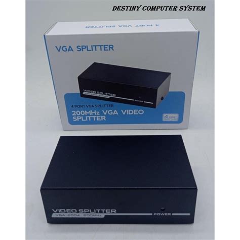 Jual Vga Splitter 1 To 4 Port Vga Splitter 4 Port Shopee Indonesia