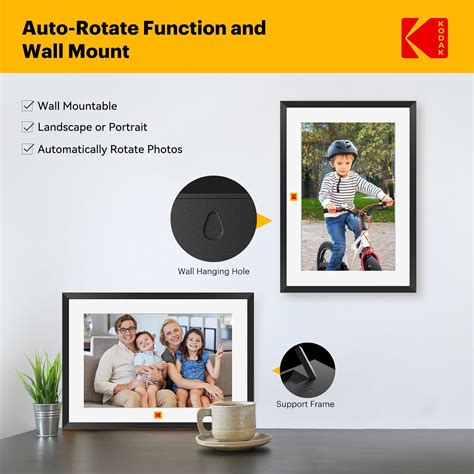 Kodak Digital Picture Frame With Wifi 10 1 Inch Model Rcf 1018f Us
