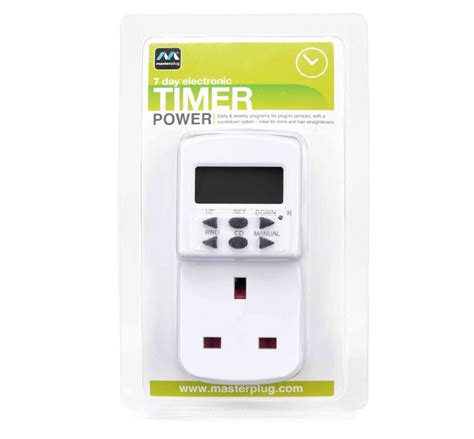 Masterplug TMS24 Daily Mechanical Segment Timer White