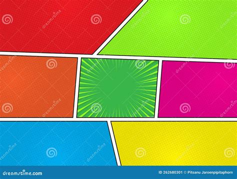 Pop Art Comics Book Cartoon Magazine Cover Cartoon Funny Retro Pattern Strip Mock Up Vector