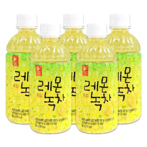 웰그린 레몬녹차 340ml 5개 온채널