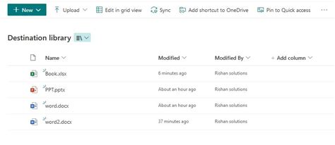 Copy And Move A Document Library In SharePoint Using Flows Rishan Solutions