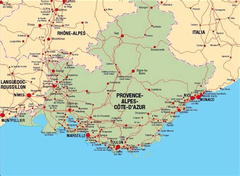 Cote Azur Map