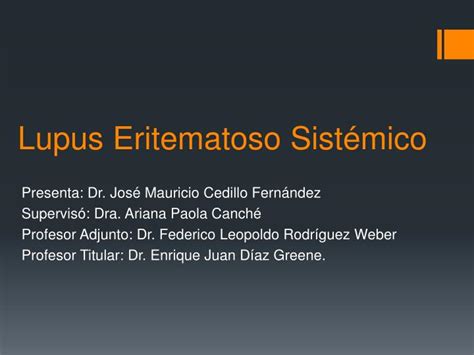 PPT Lupus Eritematoso Sistémico PowerPoint Presentation free