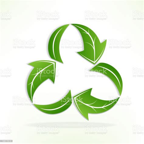 녹색 로고 Leafs 재활용 기호 건강관리와 의술에 대한 스톡 벡터 아트 및 기타 이미지 건강관리와 의술 건강한 생활방식
