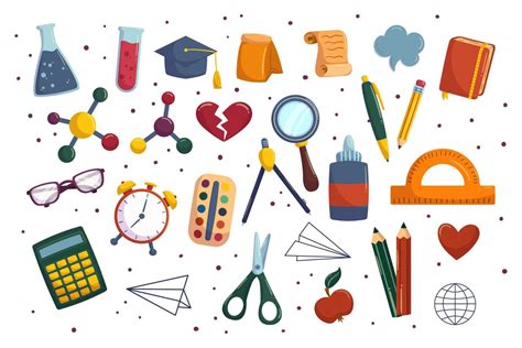 útiles Escolares De Dibujos Animados