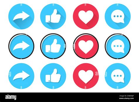 Networking Application Icons In Stock Vector Images Alamy