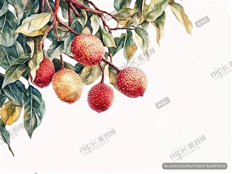 Ai创作图带绿色枝叶荔枝 插画荔枝 工笔荔枝 荔枝背景素材 原创荔枝手绘 果实田边荔枝 荔枝壁纸 唯美荔枝 荔枝插画图 高清荔枝图 荔枝插画手绘 包装插画荔枝 原创荔枝挂画 荔枝果实成熟 丰收