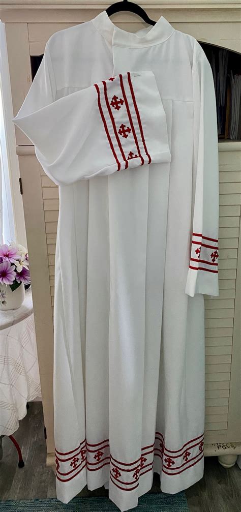 White Cassock 64 Etsy